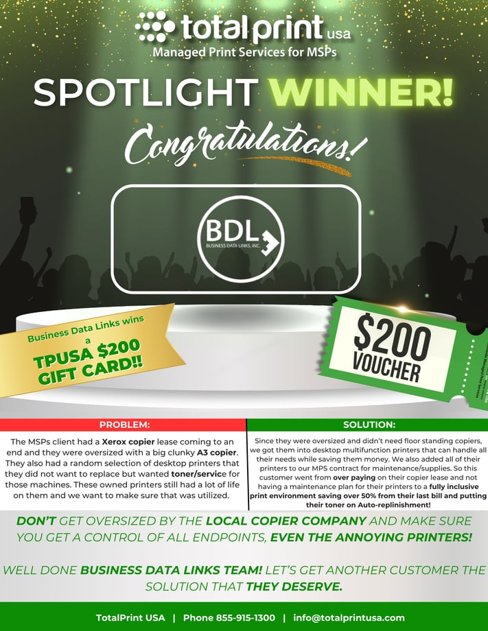Congratulations to BDL- TPUSA Spotlight Winner of the Month